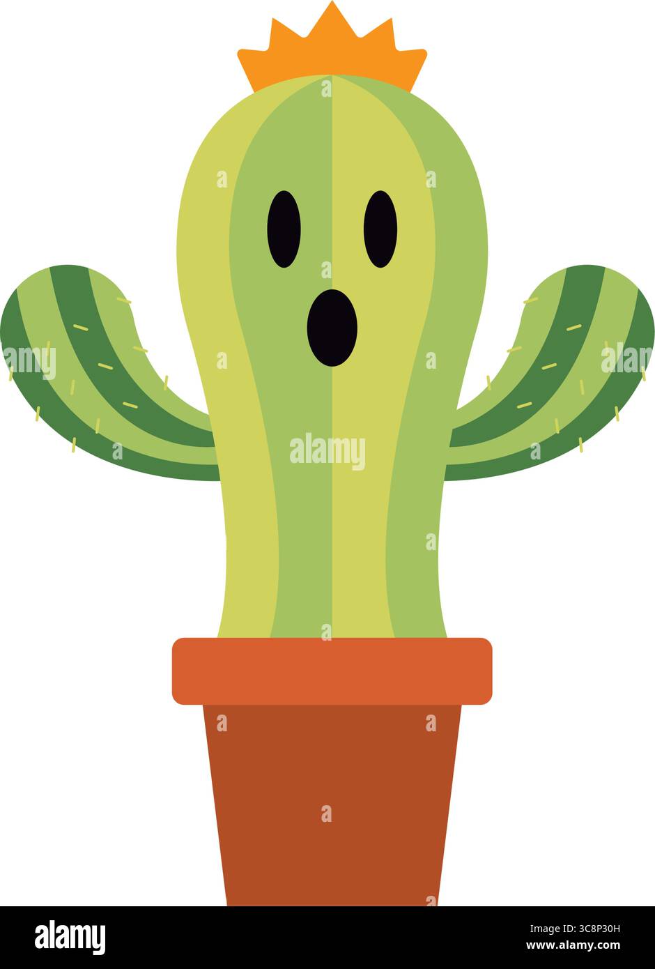 Cute smiling cactus in Stock Vector Images - Alamy