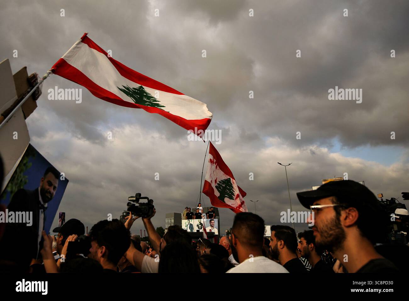 Beirut, Beirut, Lebanon. 4th Aug, 2025. Relatives and friends of ...