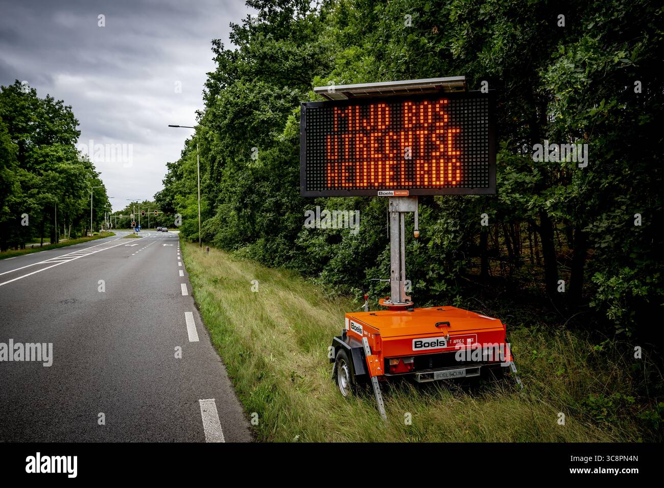 AUSTERLITZ - The municipality is warning with a sign avoid forest the ...