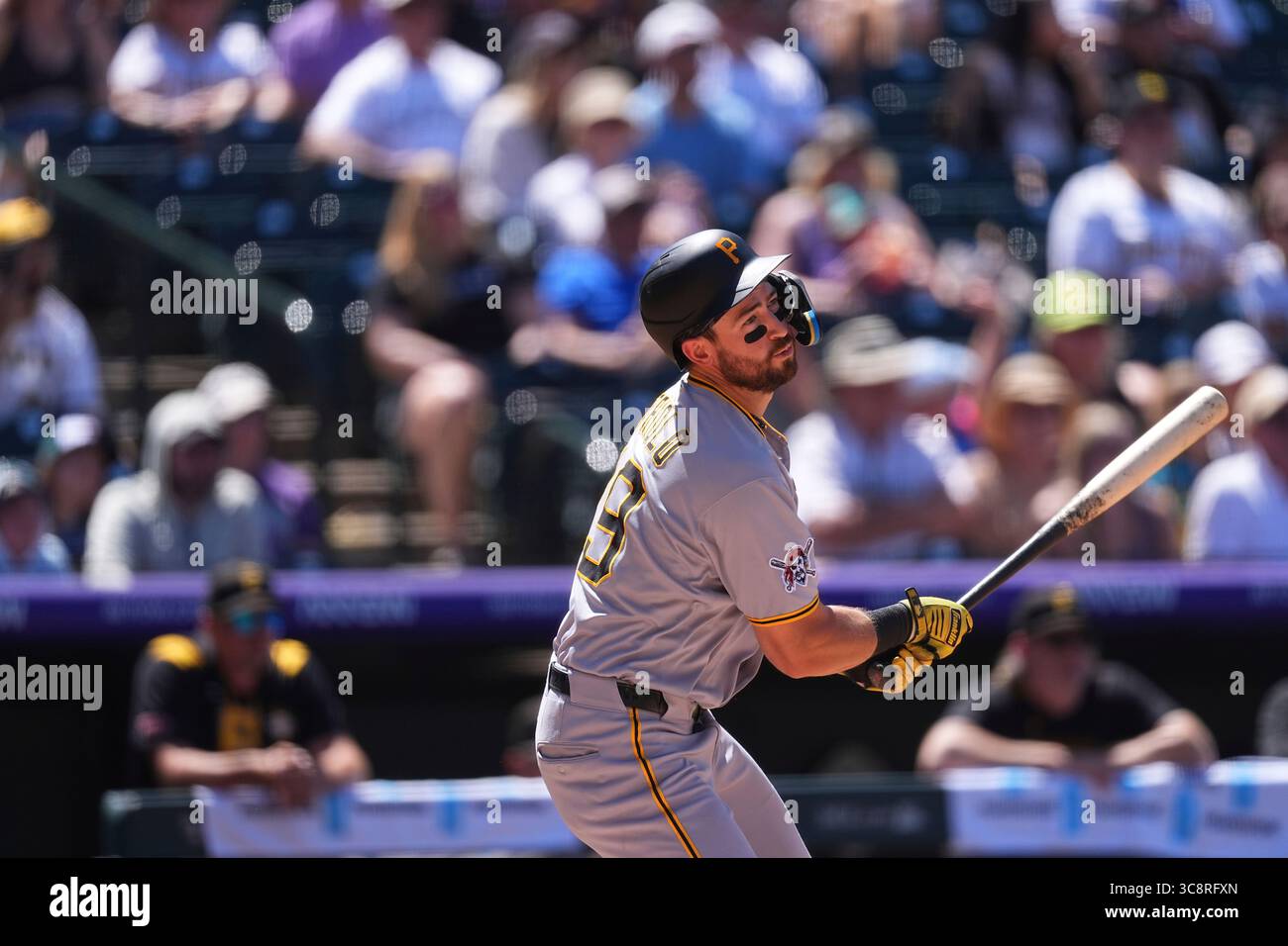 Pittsburgh Pirates third baseman Jared Triolo (19) in the sixth inning ...