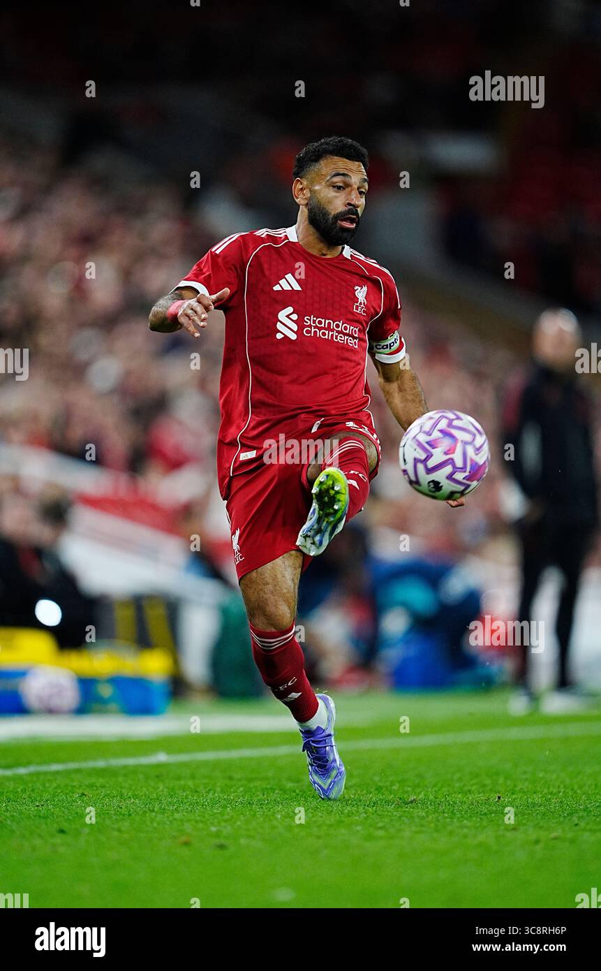 Liverpool's Mohamed Salah during the pre-season friendly match at ...