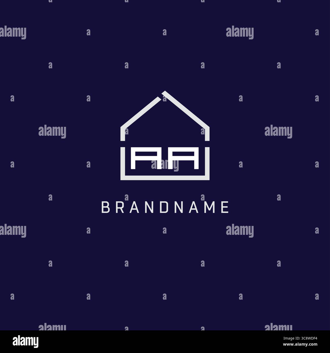 Aa real estate initials logo hi-res stock photography and images - Alamy