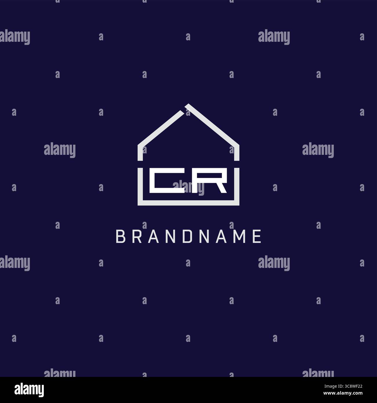 Cr real estate initials logo Stock Vector Images - Alamy
