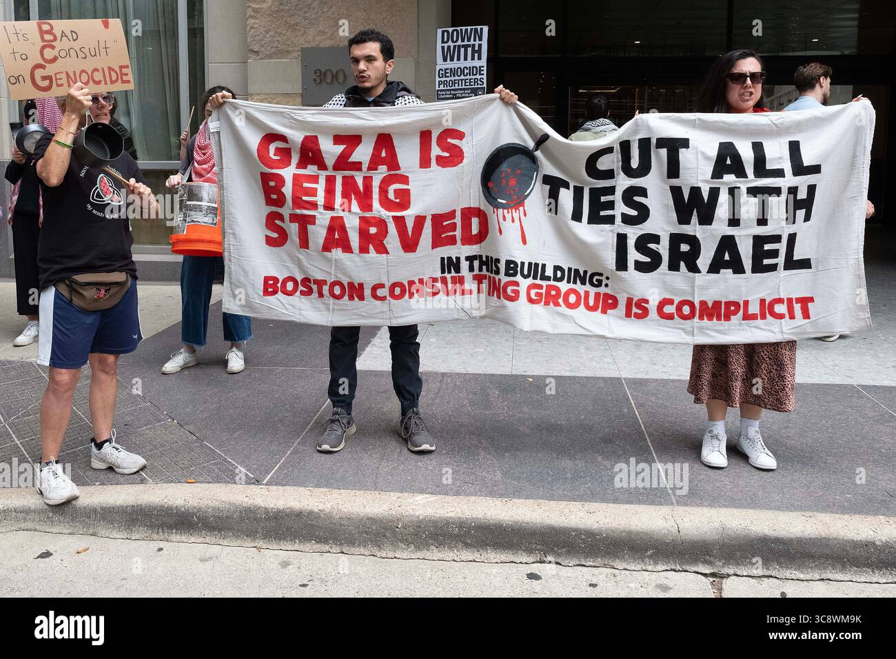 August 4, 2025: People participated during a BCG Day of Rage protest ...