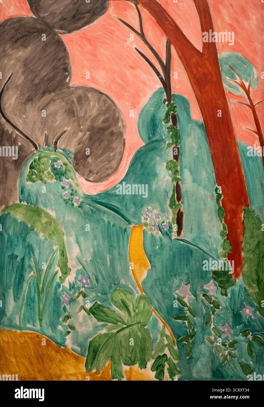 painting called Periwinkles, Moroccan Garden by Henri Matisse at the ...