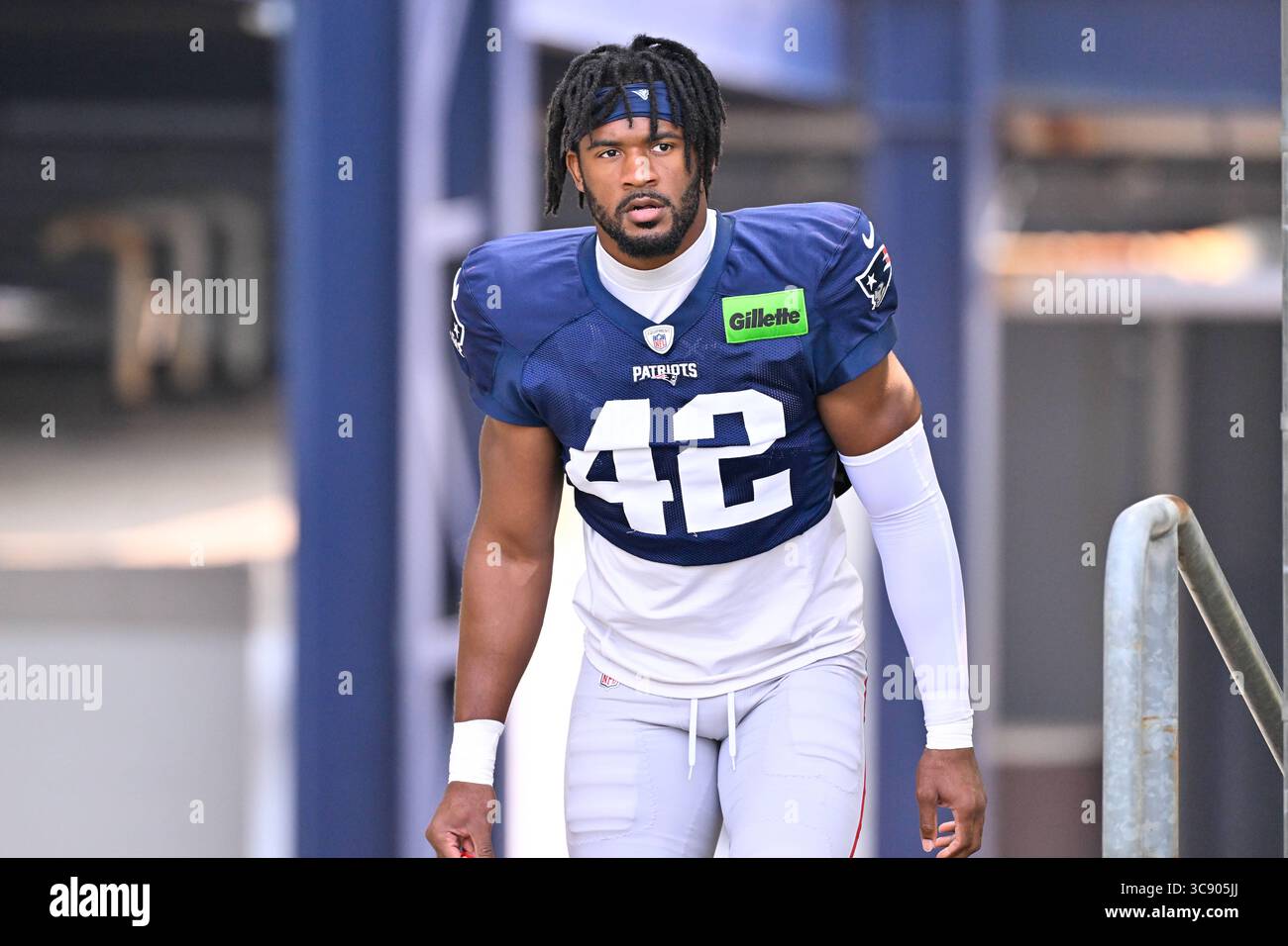 August 4, 2025; Foxborough, MA, USA; New England Patriots linebacker ...