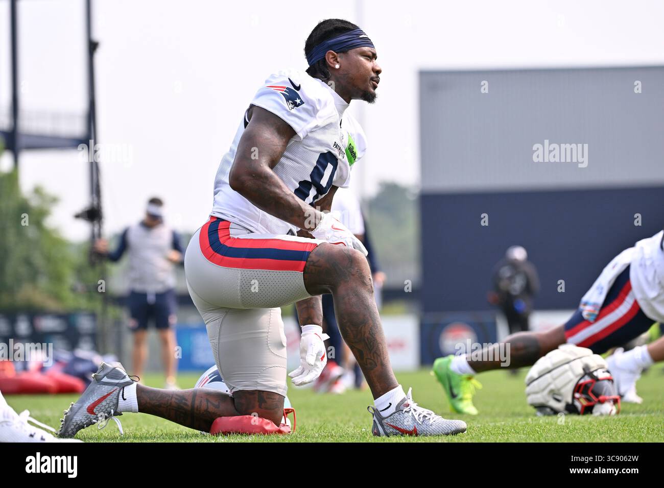 August 4, 2025; Foxborough, MA, USA; New England Patriots wide receiver ...