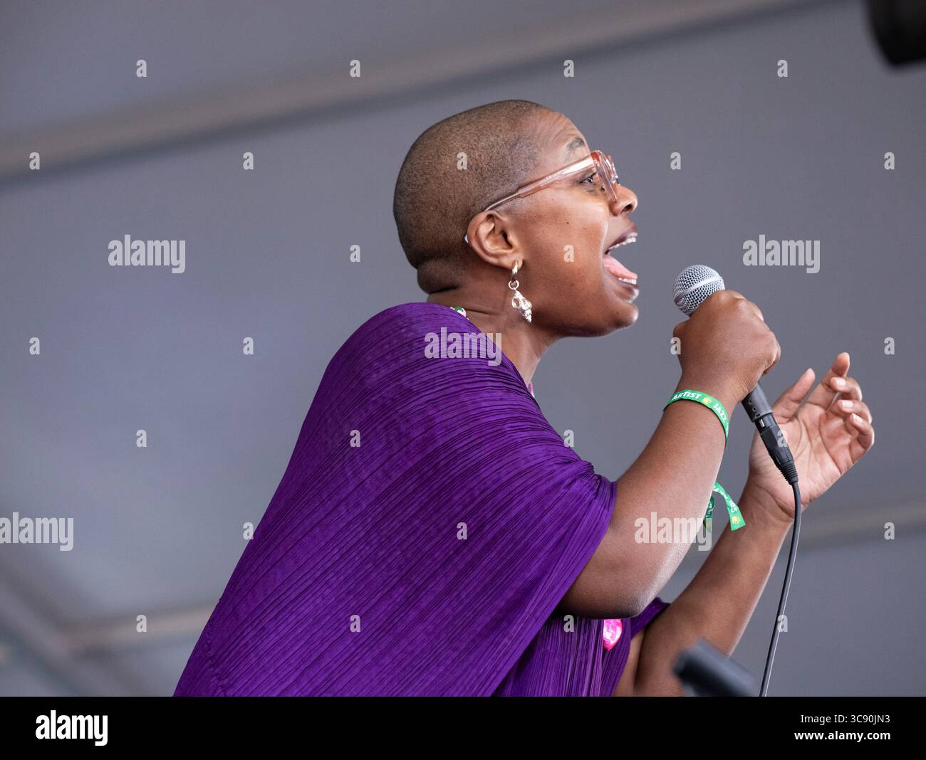 Newport, RI. August 3, 2025. Cecile Mclorin Salvant performs at the ...