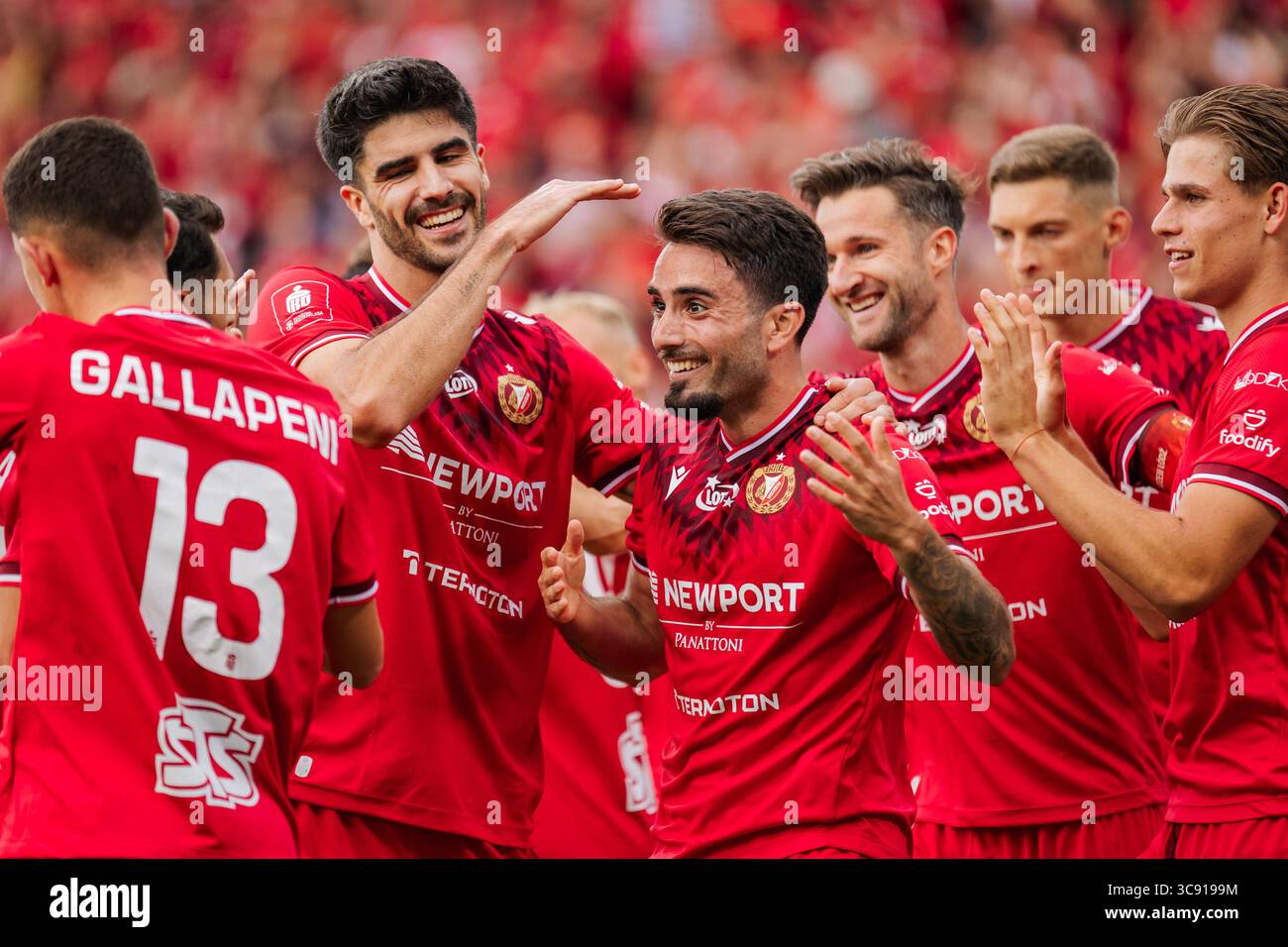 (L to R), Dion Gallapeni, Ricardo Visus, Fran Alvarez, Marek Hanousek, Mateusz Zyro and Antoni ...