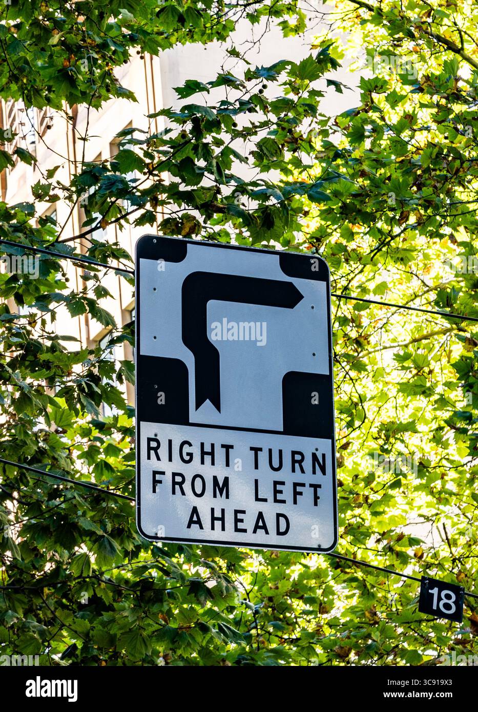 The infamous Road Traffic Sign particular to the city of Melbourne ...