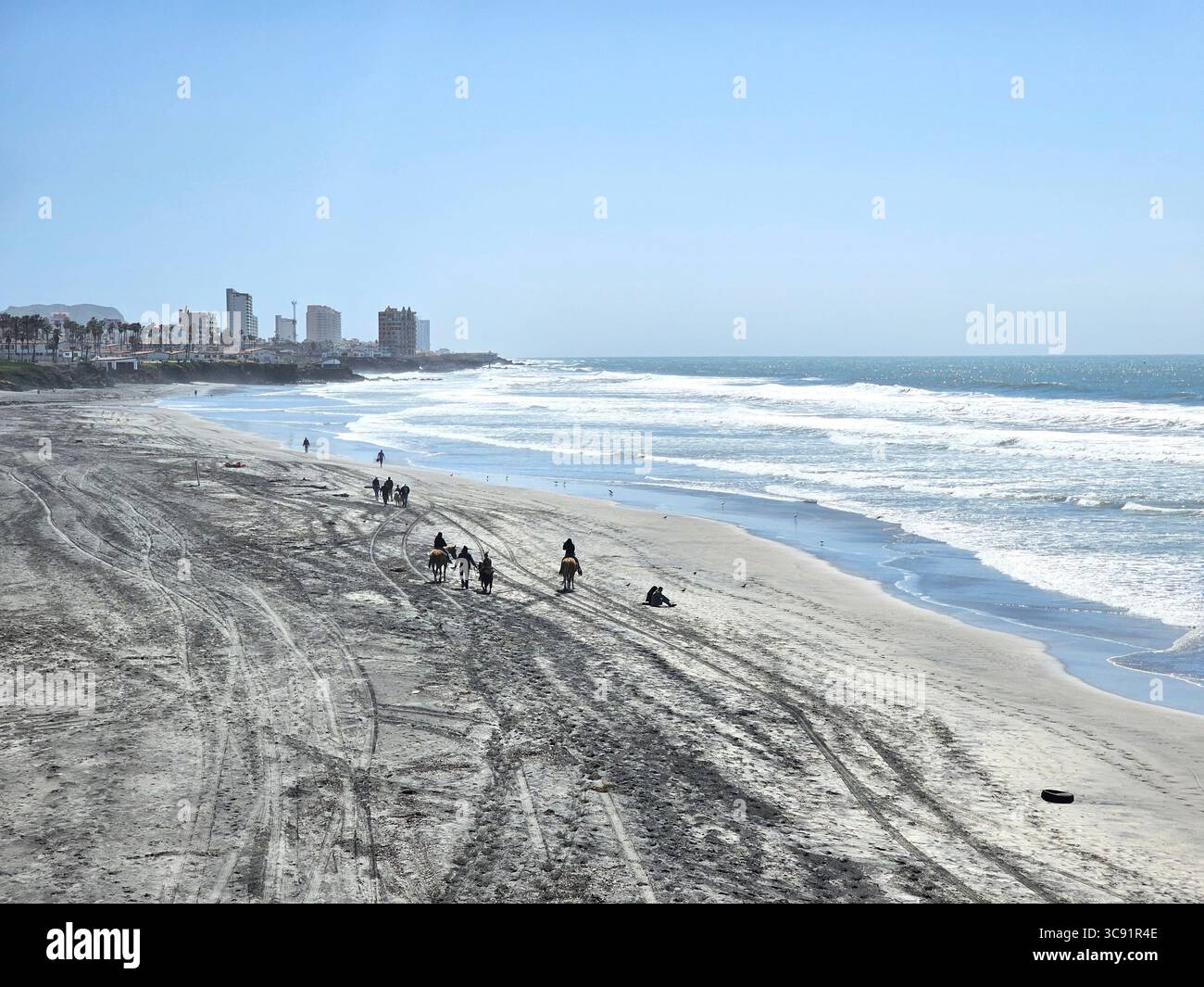 Rosarito, Baja California - Mar 15, 2025: Rosarito Beach is a beach in ...