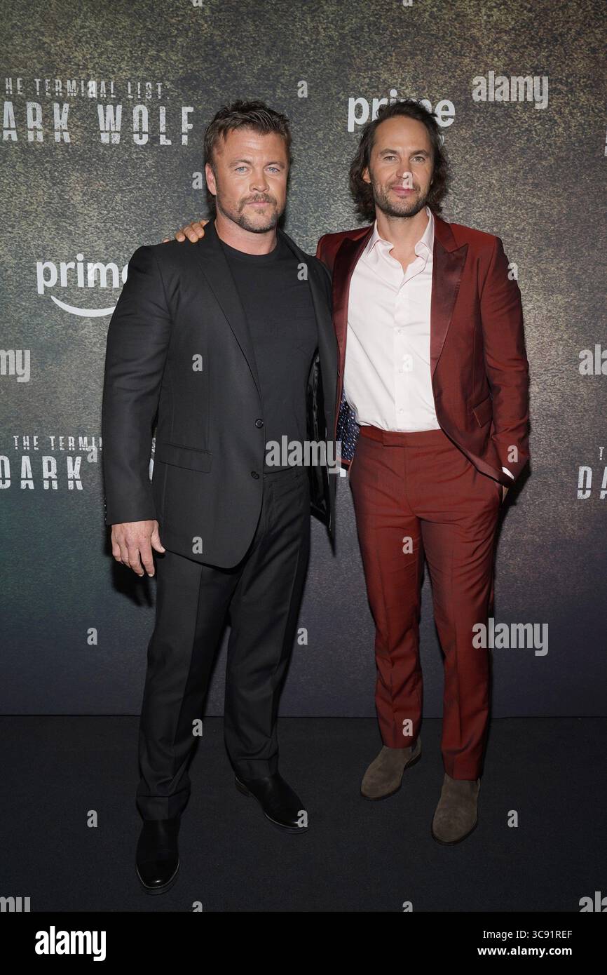 Ny. 04th Aug, 2025. Luke Hemsworth, Taylor Kitsch at arrivals for THE ...