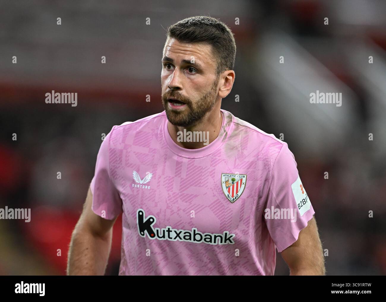 Liverpool, England, 4th August 2025. Unai Simon of Athletic Bilbao ...