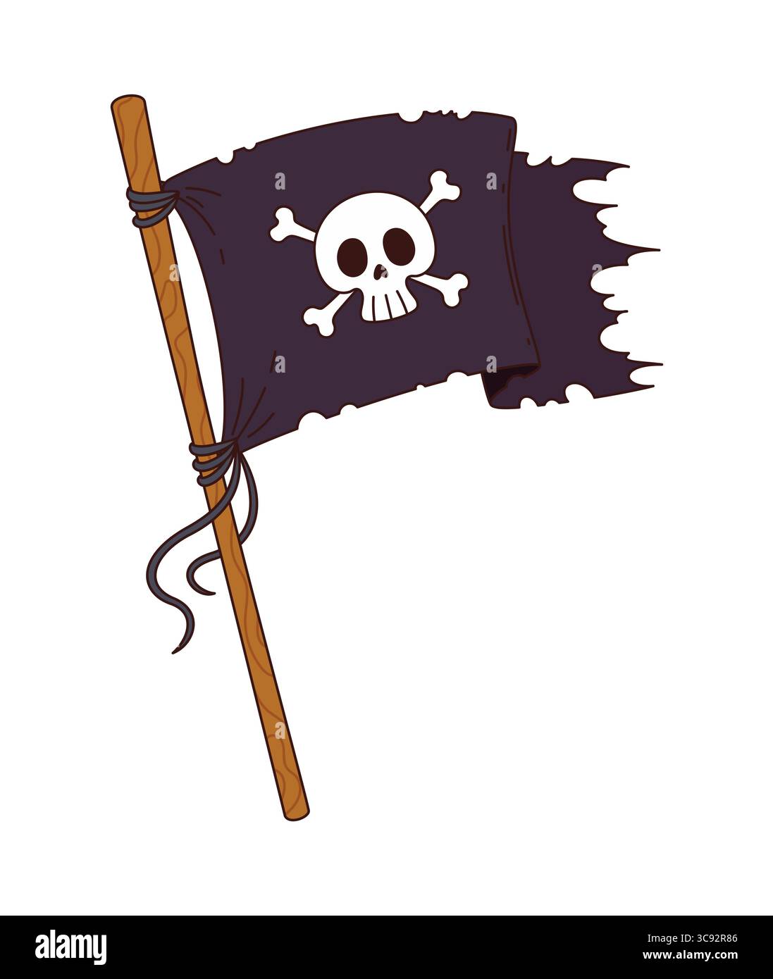 The jolly roger flag Cut Out Stock Images & Pictures - Alamy