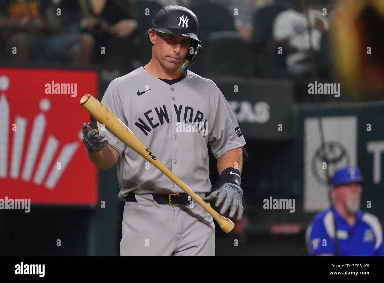 New York Yankees' Paul Goldschmidt during an at bat during a baseball ...