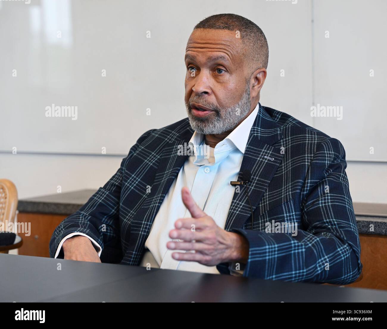 Detroit mayoral candidate James Craig speaks in Detroit, June 9, 2025 ...