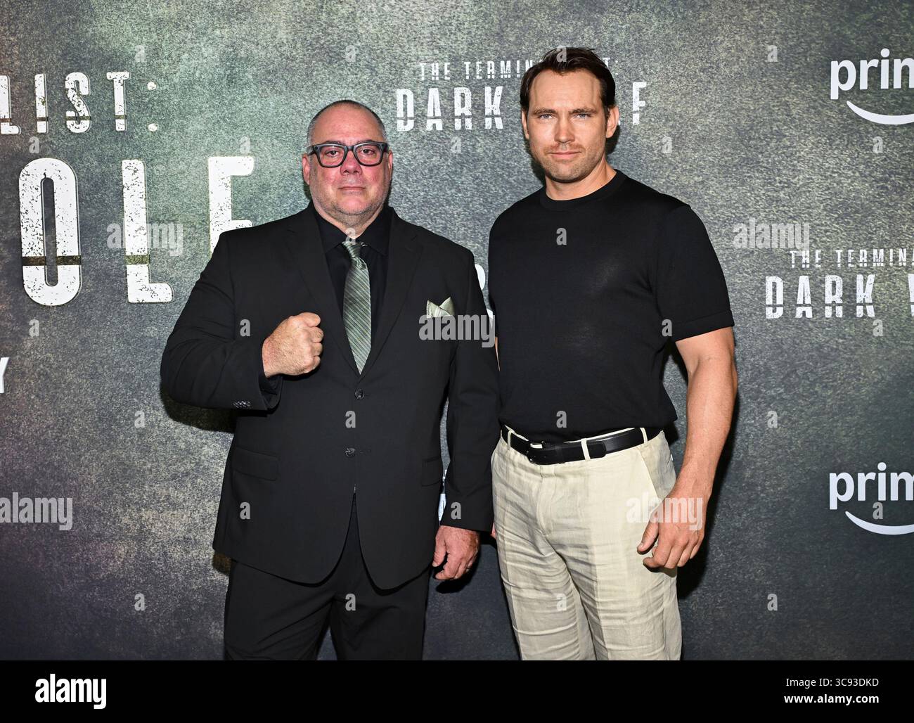 Thom Khoury Williams, left, and Chris Romrell attend the premiere of ...