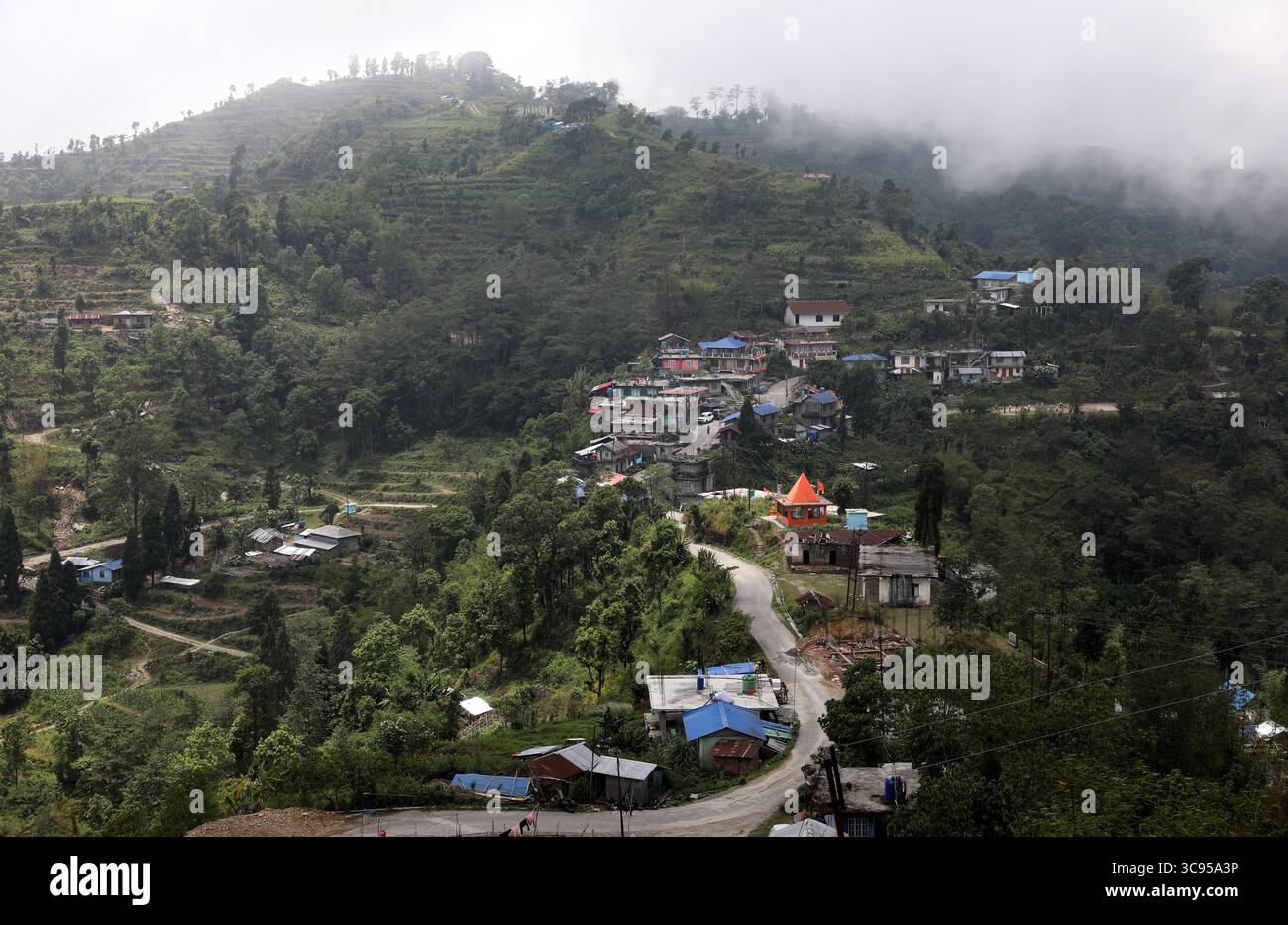 A view of a section of Kalimpong, West Bengal, India Stock Photo - Alamy