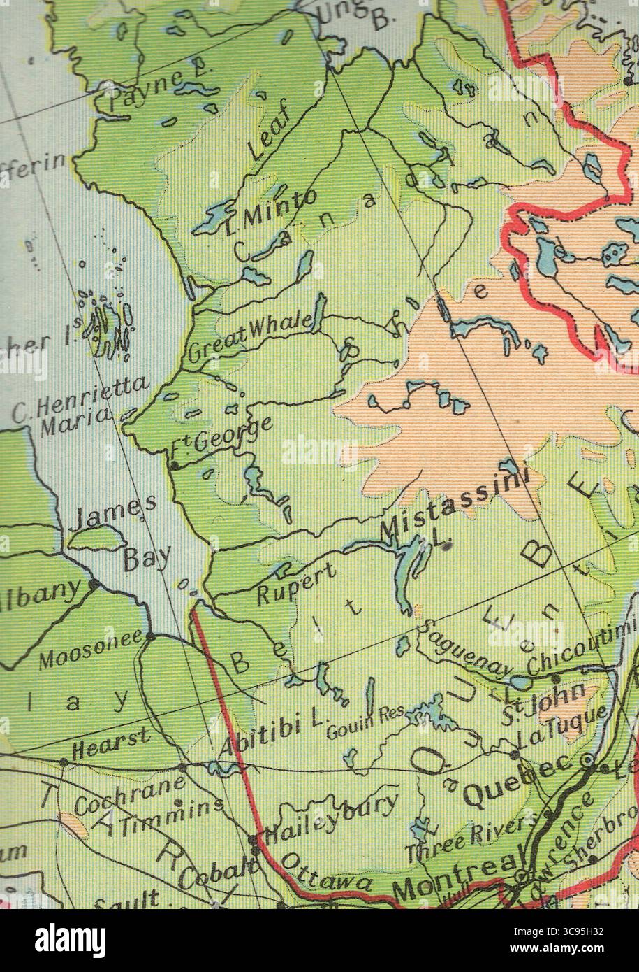 Political map of quebec hi-res stock photography and images - Alamy