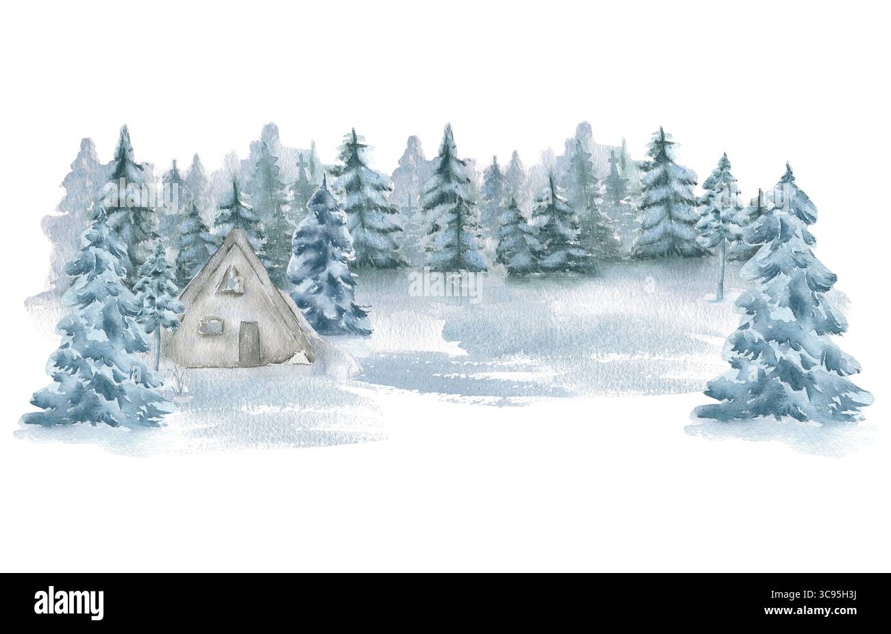 Wooden ski lodge in Cut Out Stock Images & Pictures - Alamy