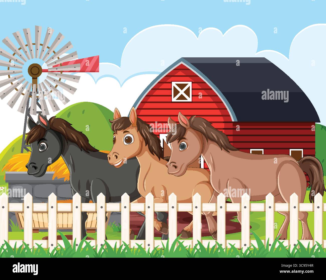 Family three standing on Stock Vector Images - Alamy