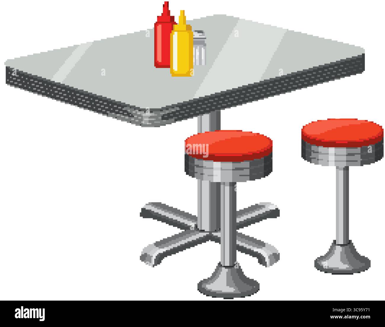 Table setting overhead Stock Vector Images - Alamy