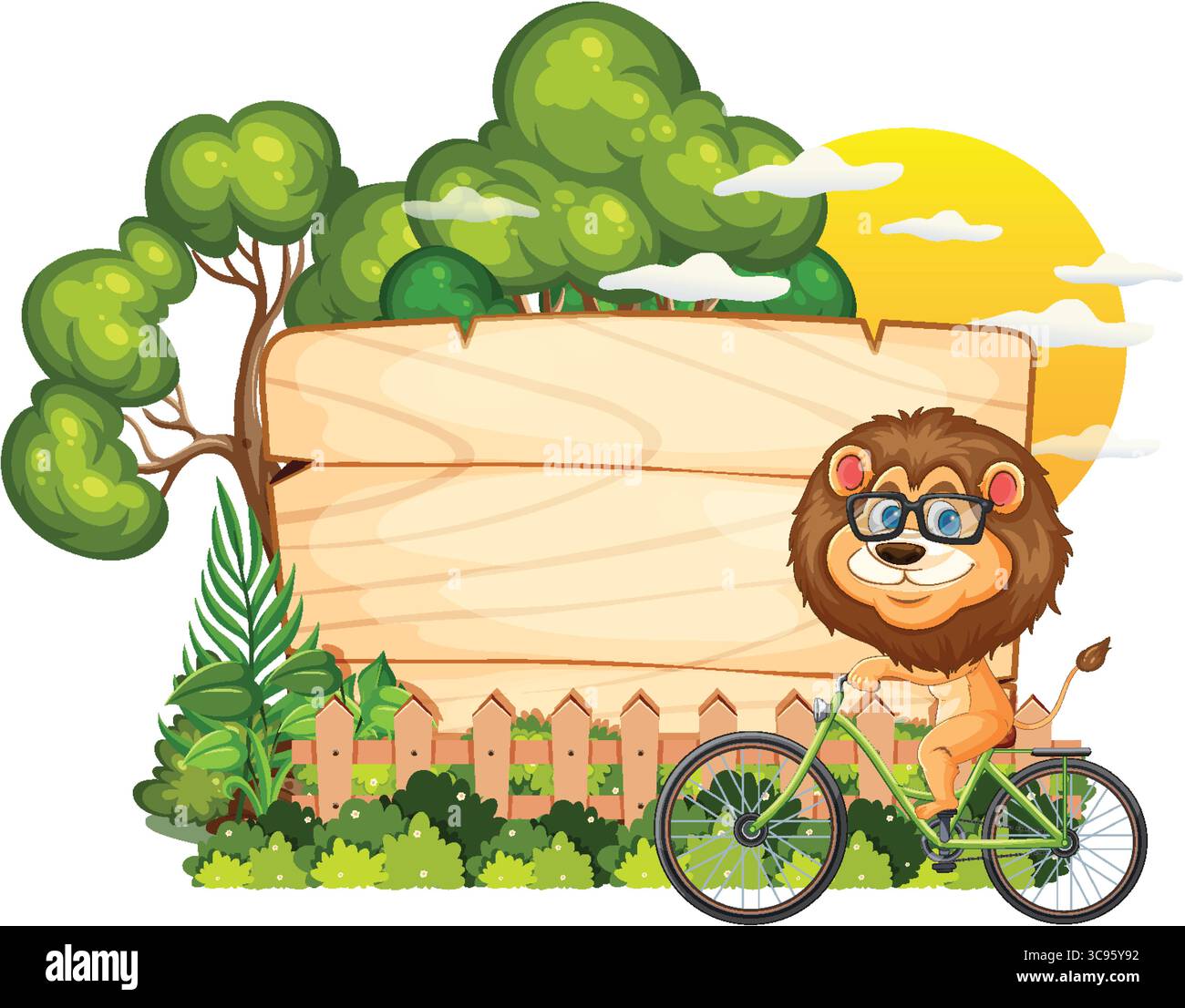 Lion on bike hi-res stock photography and images - Alamy