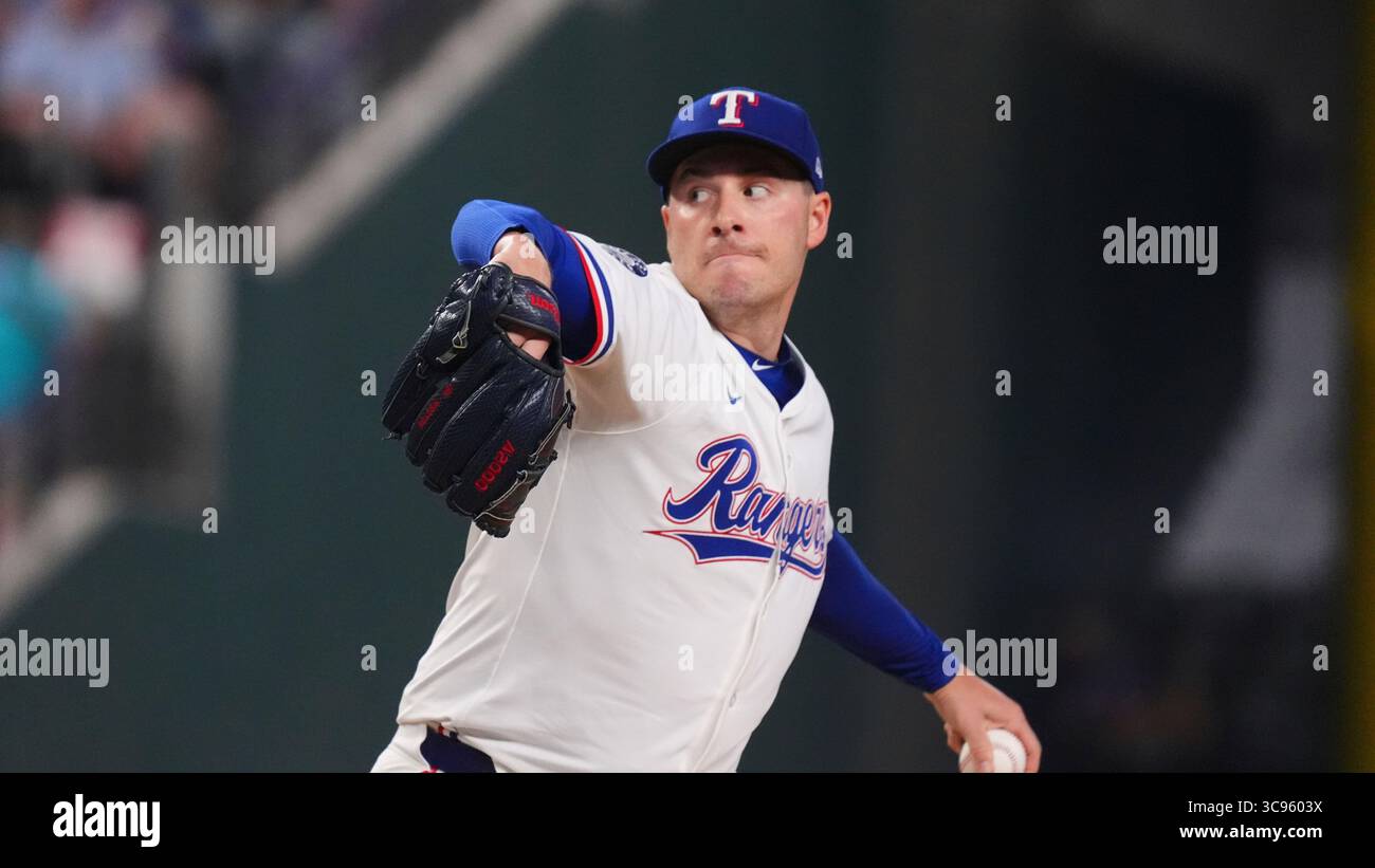Texas Rangers starting pitcher Patrick Corbin throws during the first ...
