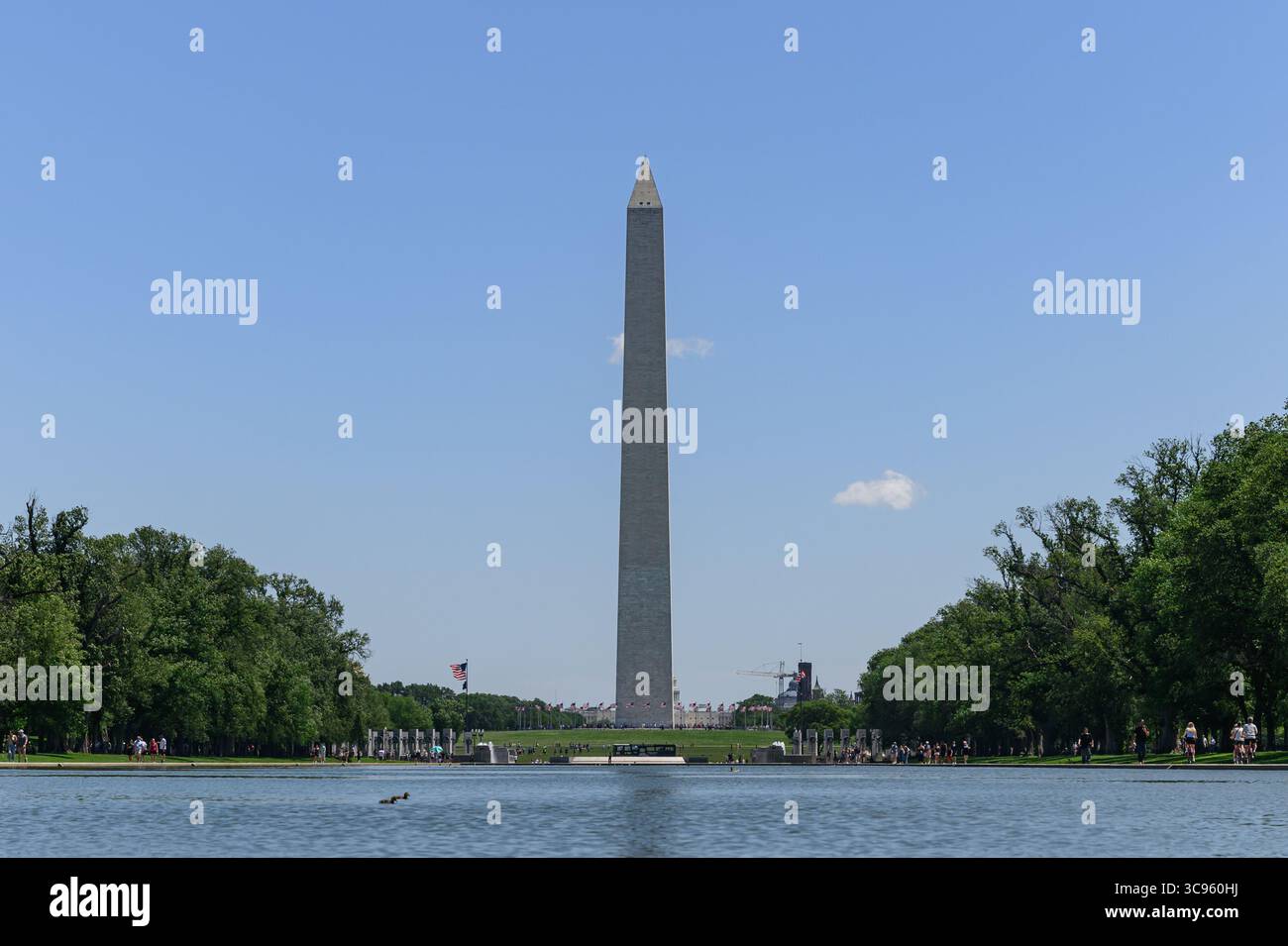 Washington Monument, The Tallest Stone Structure In The World, With The ...