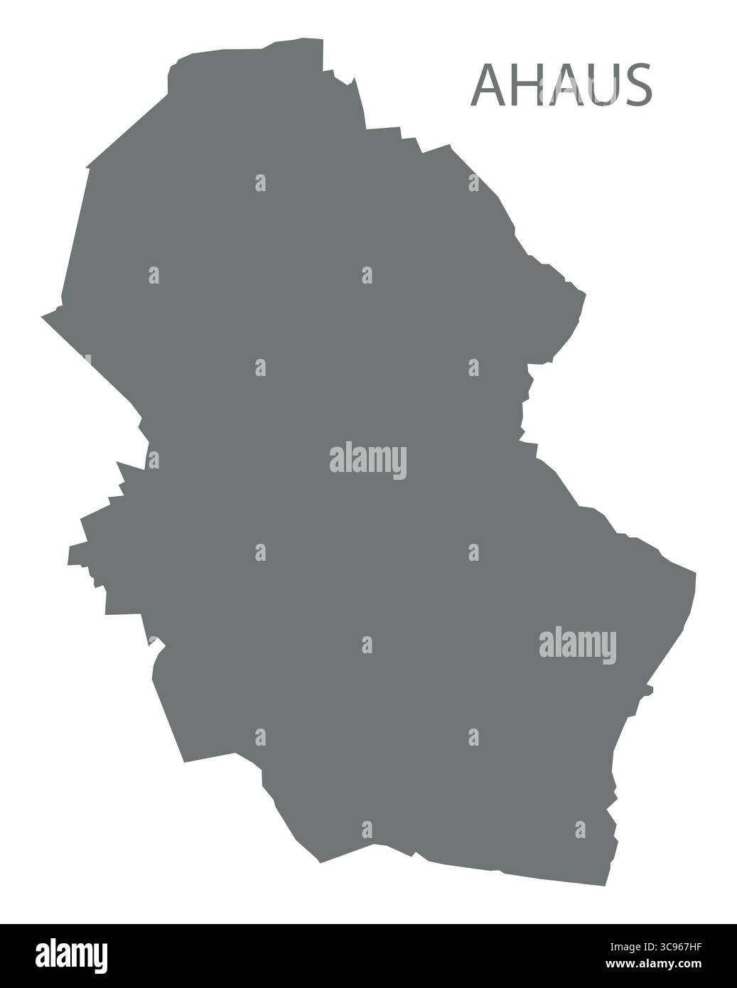 Ahaus city map grey illustration silhouette Stock Vector Image & Art ...
