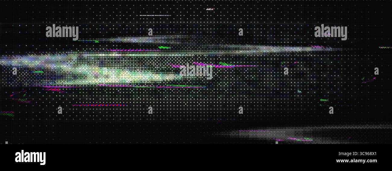 Pixel glitch art background with digital distortion effects and colorful data corruption for ...