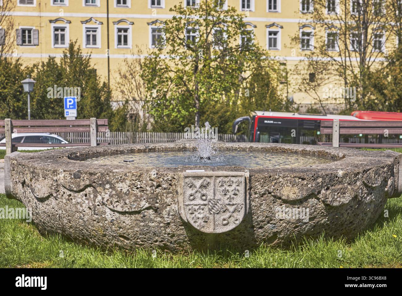 Fischerbrunnen, master stonemason August Wolf, fountain, stone fountain ...