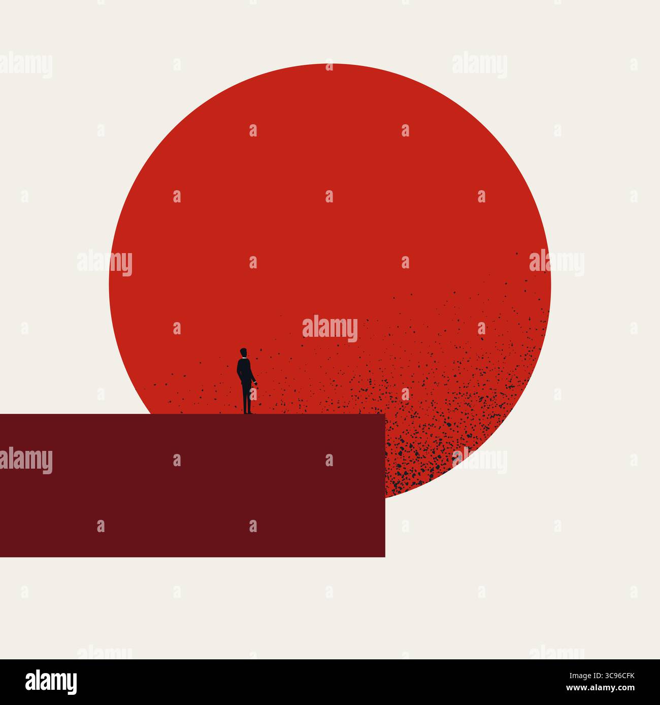 Business future and leadership vector concept. Symbol of ambition ...