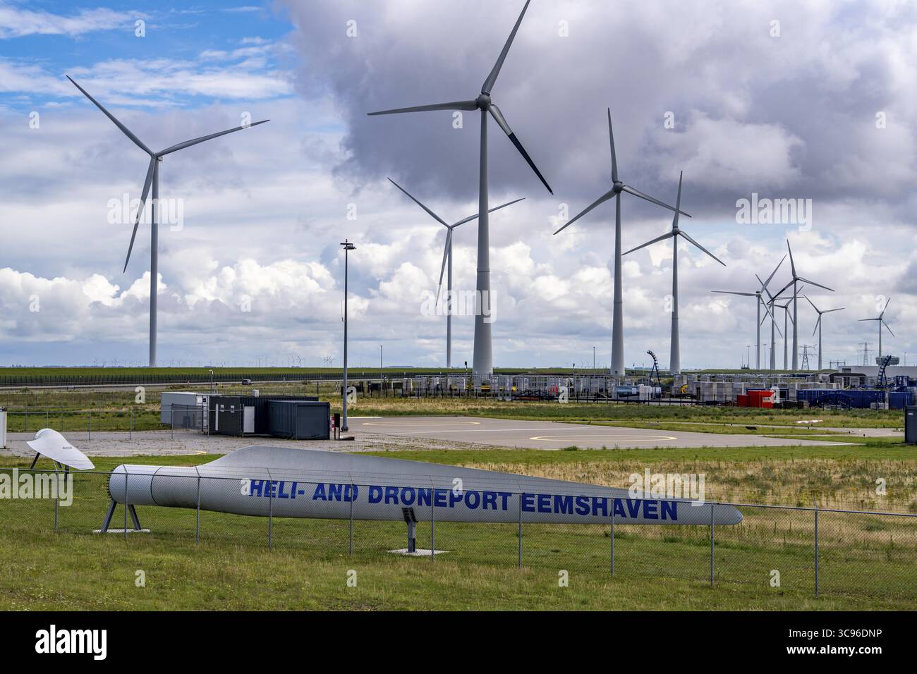 Helicopter and drone port, humicopter landing site, drone take-off and ...