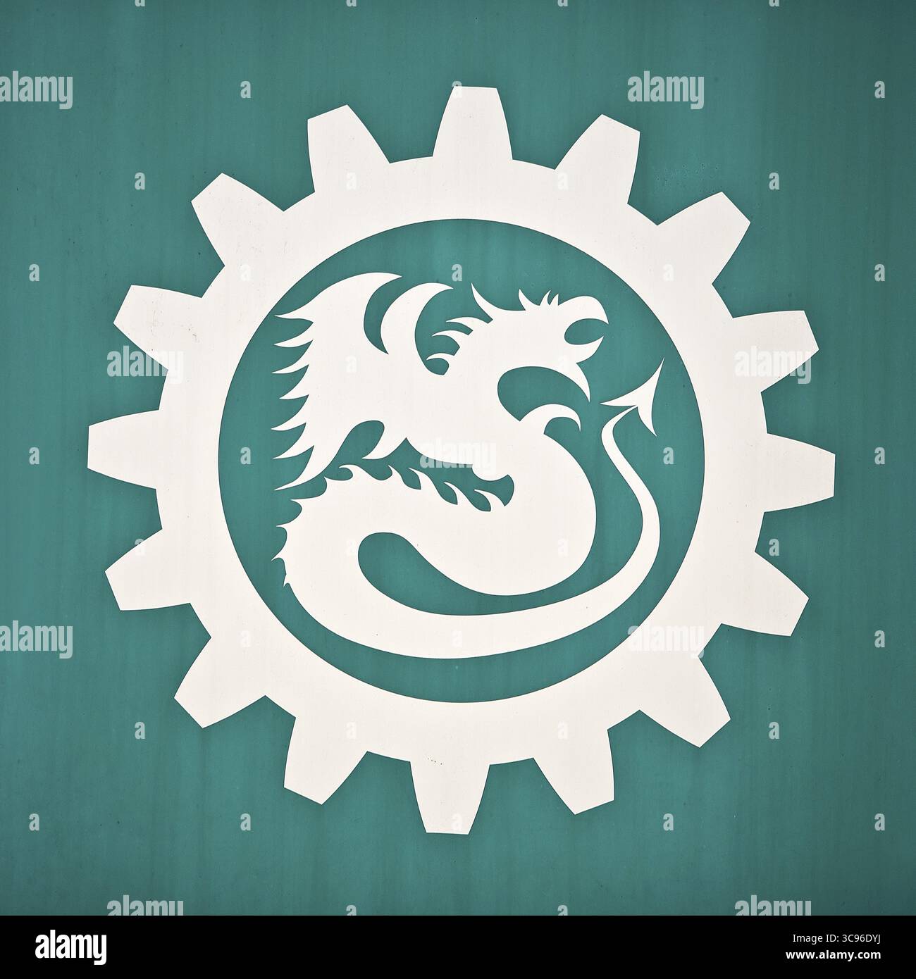 Logo of the Drachenfelsbahn, the oldest operated cog railway in Germany ...