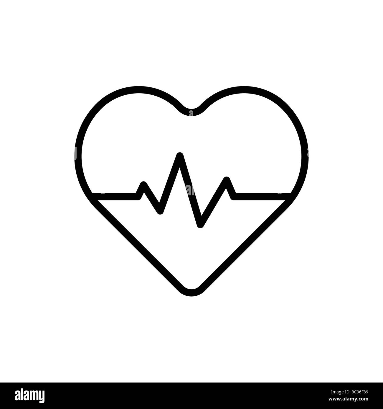 Vital sign icon health care Black and White Stock Photos & Images - Alamy