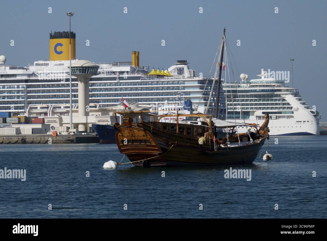 Huge cruise ship near old hi-res stock photography and images - Alamy