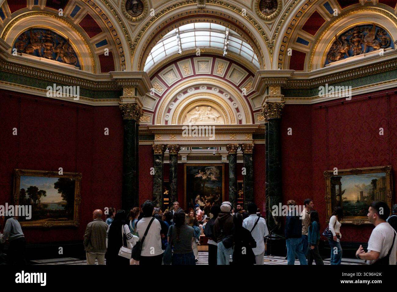 The inside of National Gallery of London on August 2025 Stock Photo - Alamy