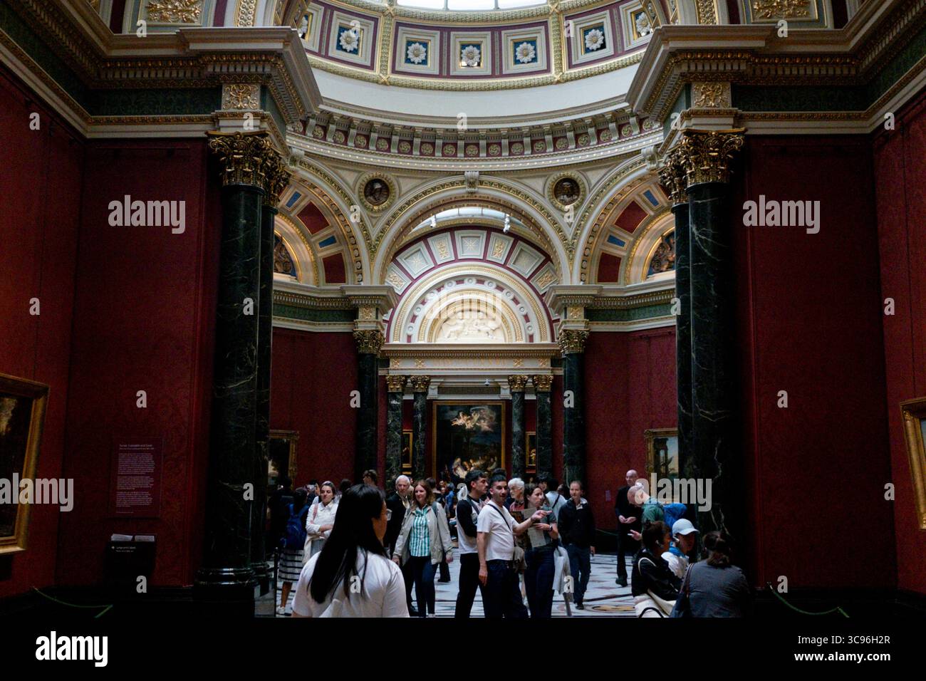 The inside of National Gallery of London on August 2025 Stock Photo - Alamy