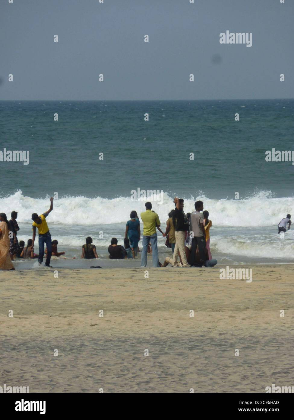 relaxing at the beach in Kerala, India, holidays by the sea in summer ...