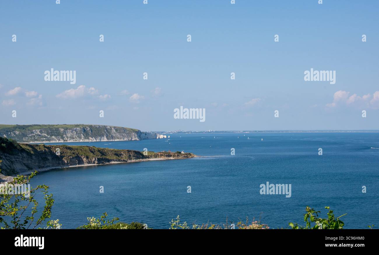 Dorset England Swanage Durdle door Durlston Country Park Old Harry ...