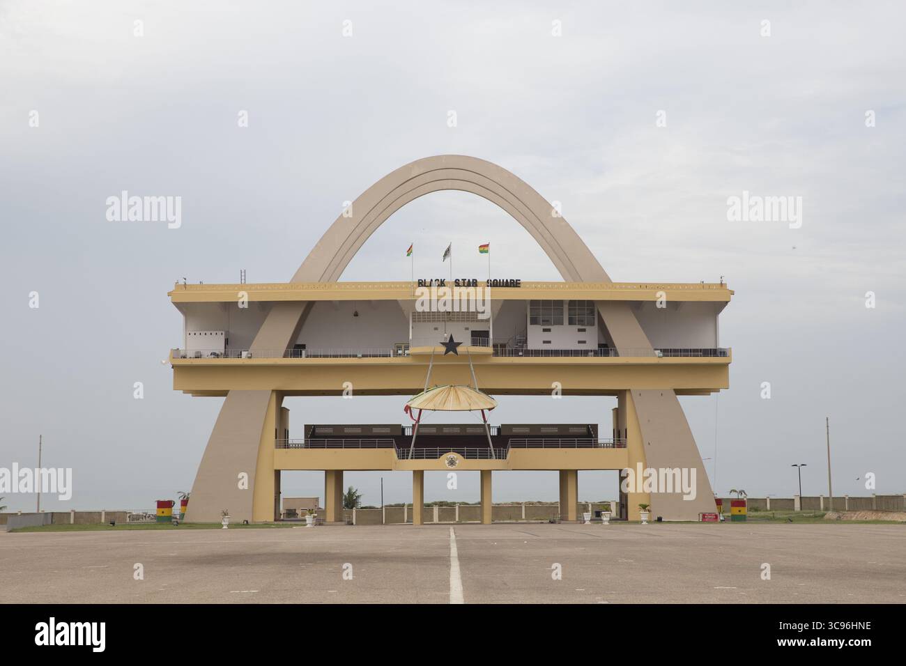Accra, Ghana - 27 May 2017: View of the iconic Black Star Square, its ...