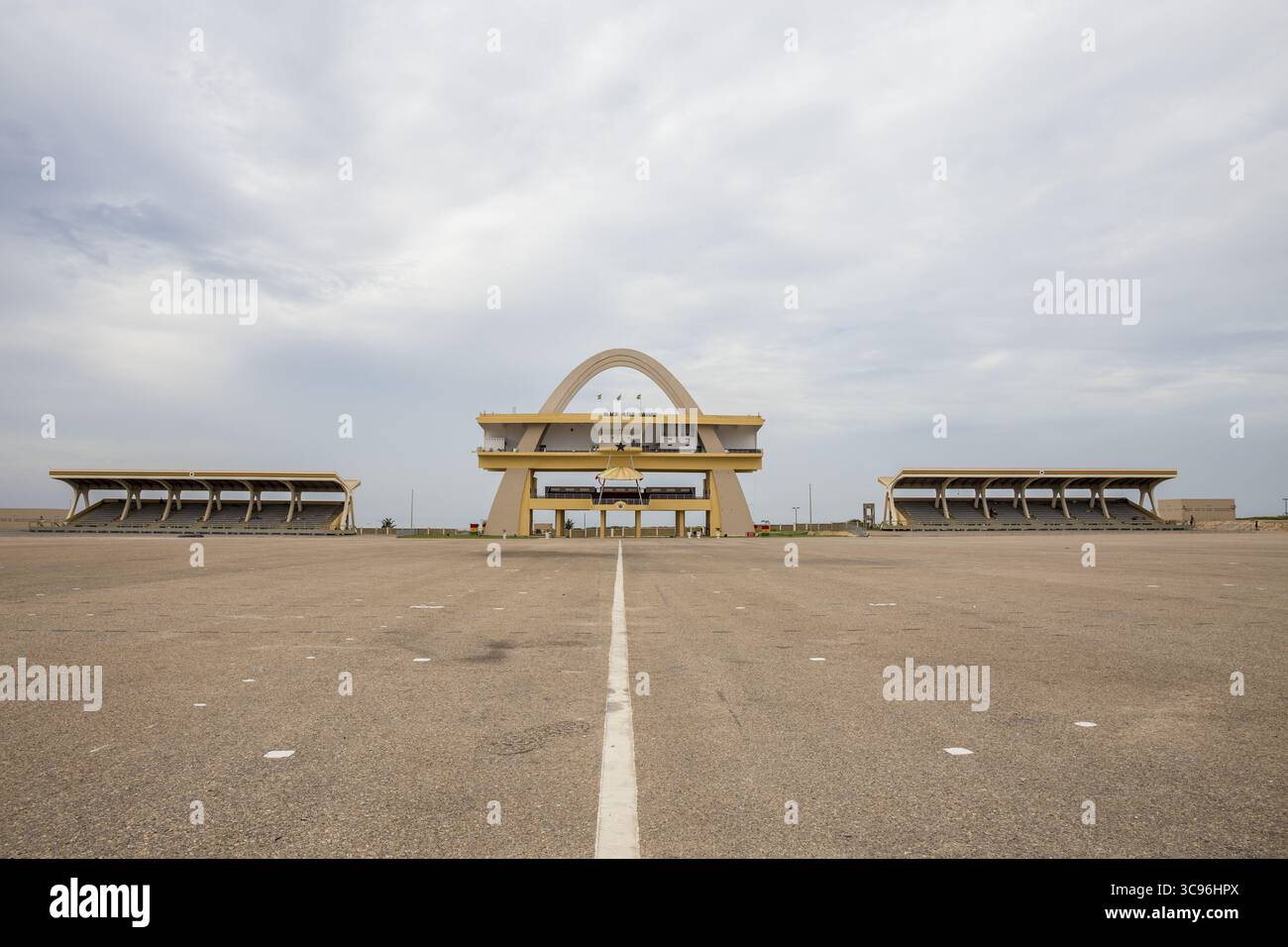 Accra, Ghana - 27 May 2017: View of the Independence Arch standing ...