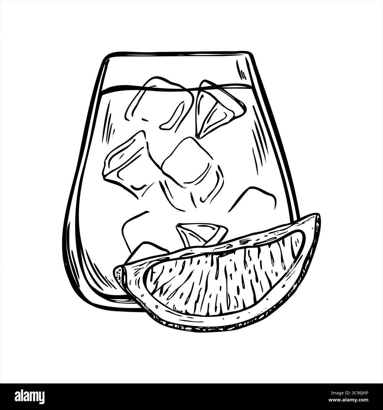 Nonalcoholic cocktail ice cubes Black and White Stock Photos & Images - Alamy