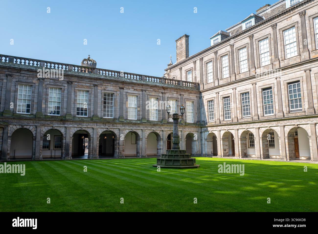 Edinburgh Scotland UK Castle Palace of Holyroodhouse interior Stock ...