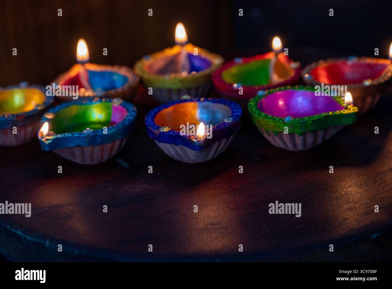 Diwali celebration diya fireworks on hi-res stock photography and ...