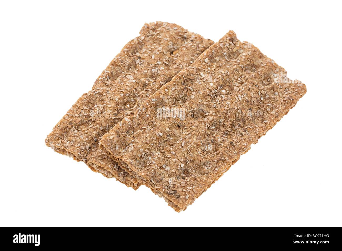 Group of crispbreads isolated on white background Stock Photo - Alamy