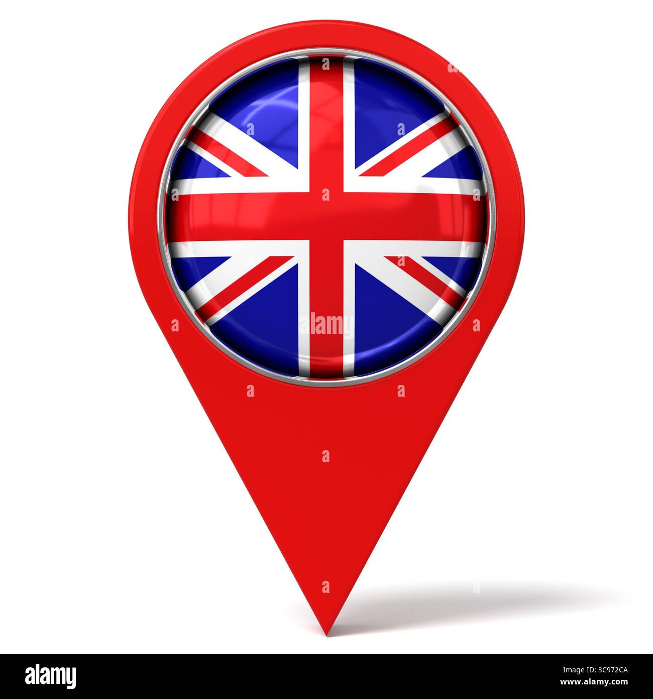 Map pin round united Cut Out Stock Images & Pictures - Alamy