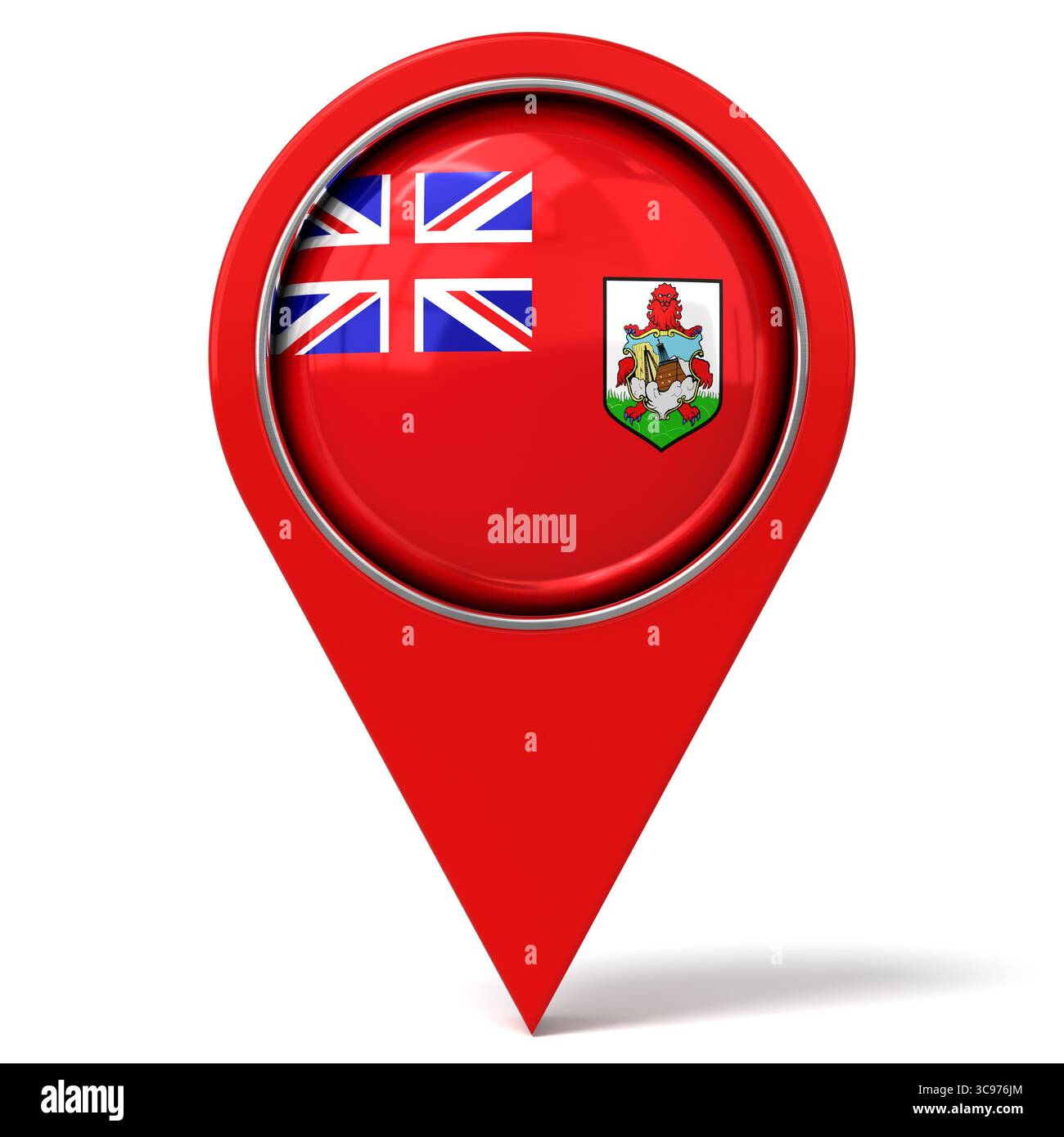 3d map bermuda white hi-res stock photography and images - Alamy