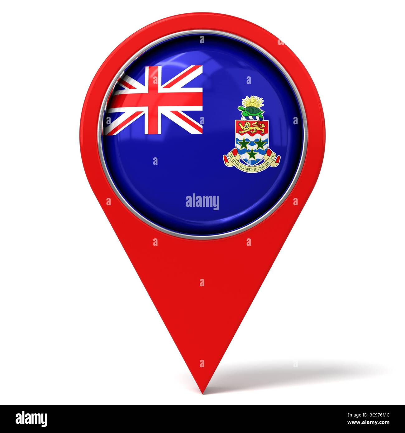 Cayman islands map pin hi-res stock photography and images - Alamy